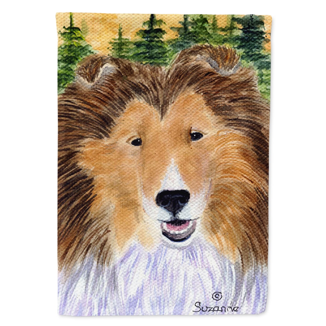 Caroline's Treasures SS8141-FLAG-PARENT Sheltie Flag, , multicolor ...