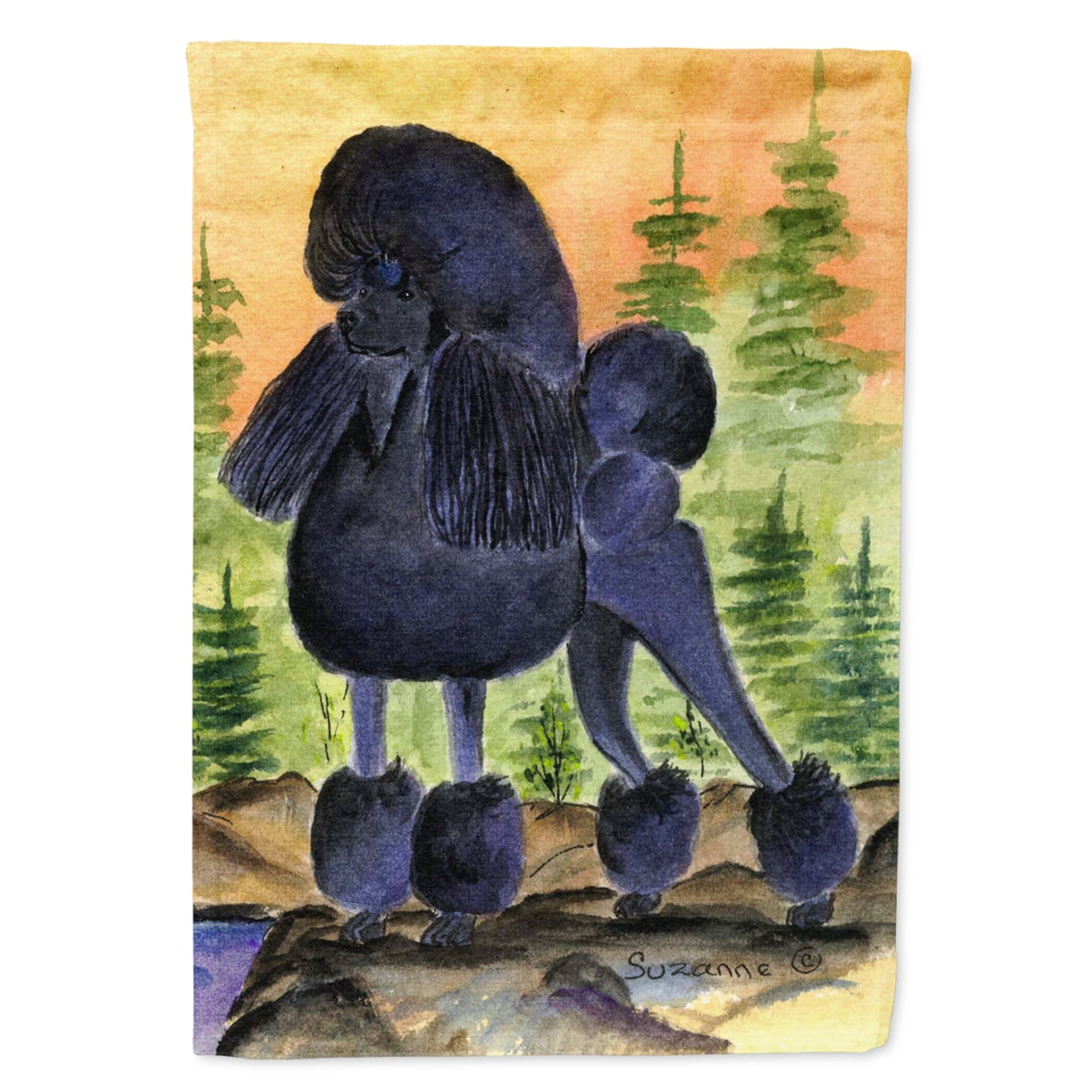 Caroline's Treasures SS8196-FLAG-PARENT Poodle Flag, , multicolor ...