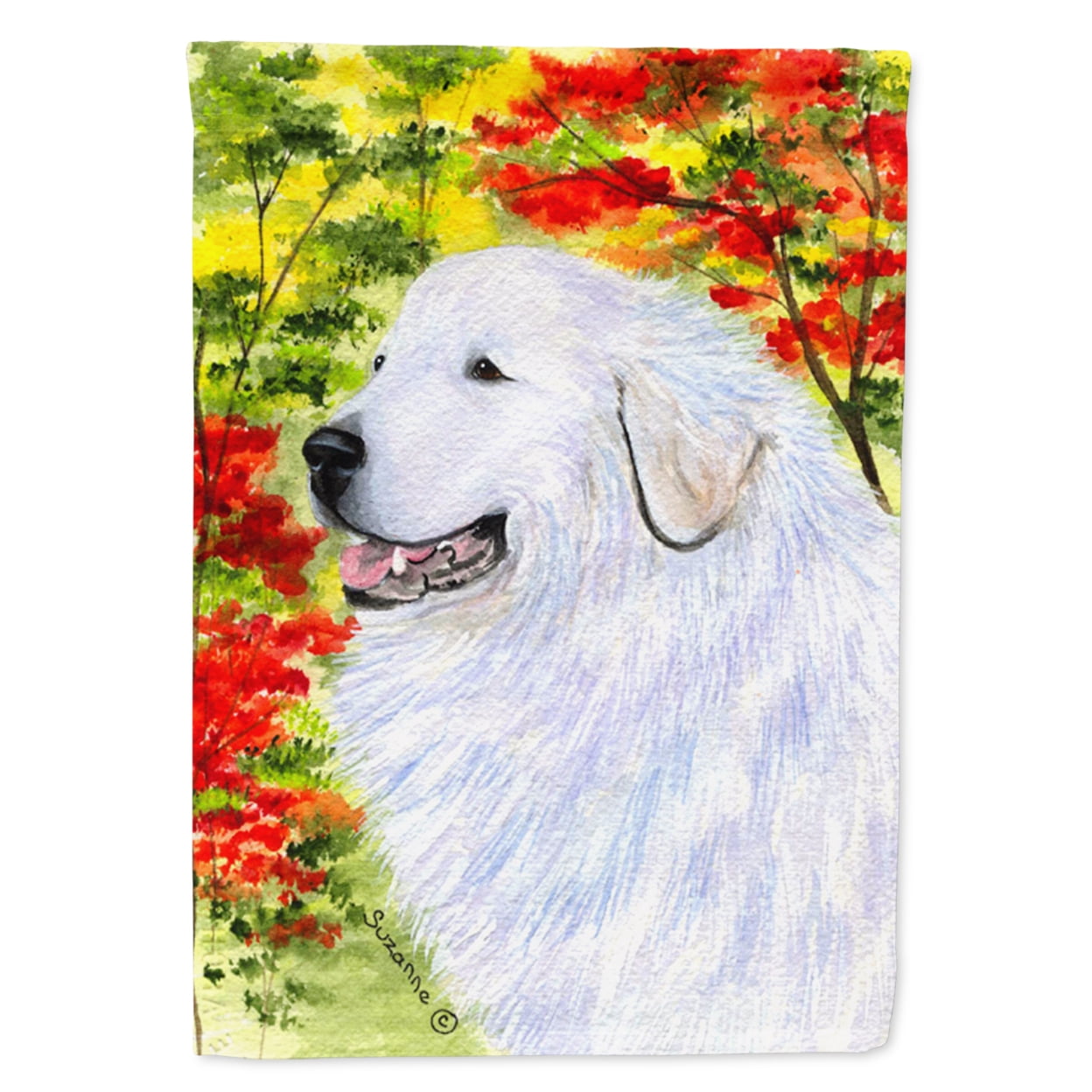 Caroline's Treasures SS8235-FLAG-PARENT Great Pyrenees Flag ...