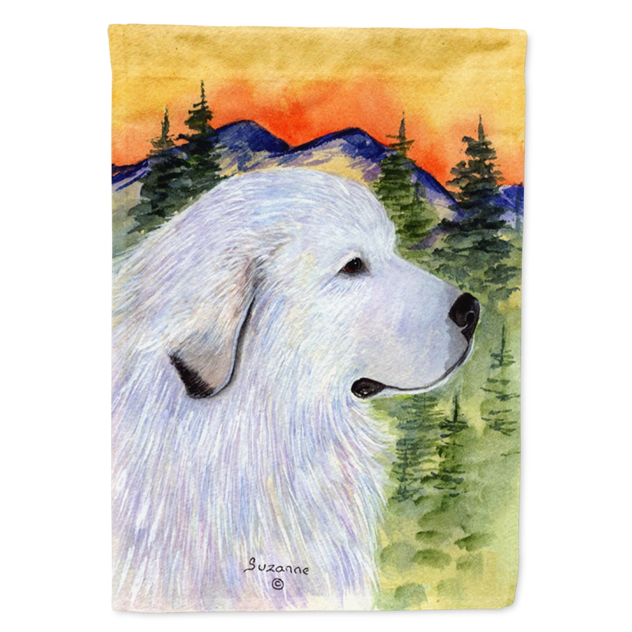 Caroline's Treasures SS8236-FLAG-PARENT Great Pyrenees Flag ...
