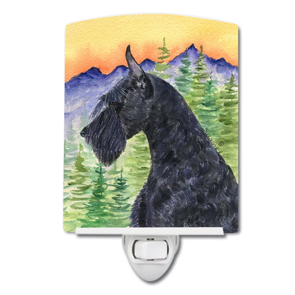 Caroline's Treasures SS8256CNL Schnauzer Ceramic Night Light, 6x4x3 ...