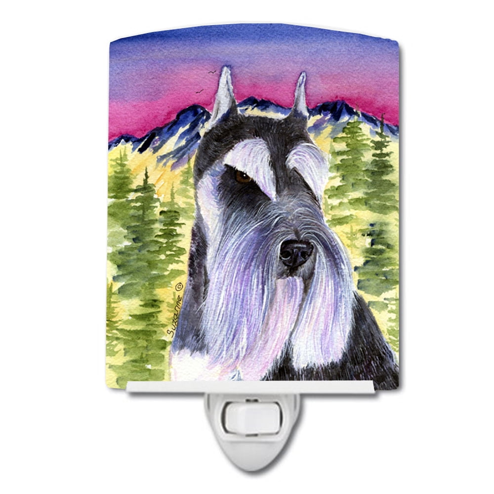 Caroline's Treasures SS8340CNL Schnauzer Ceramic Night Light, 6x4x3 ...