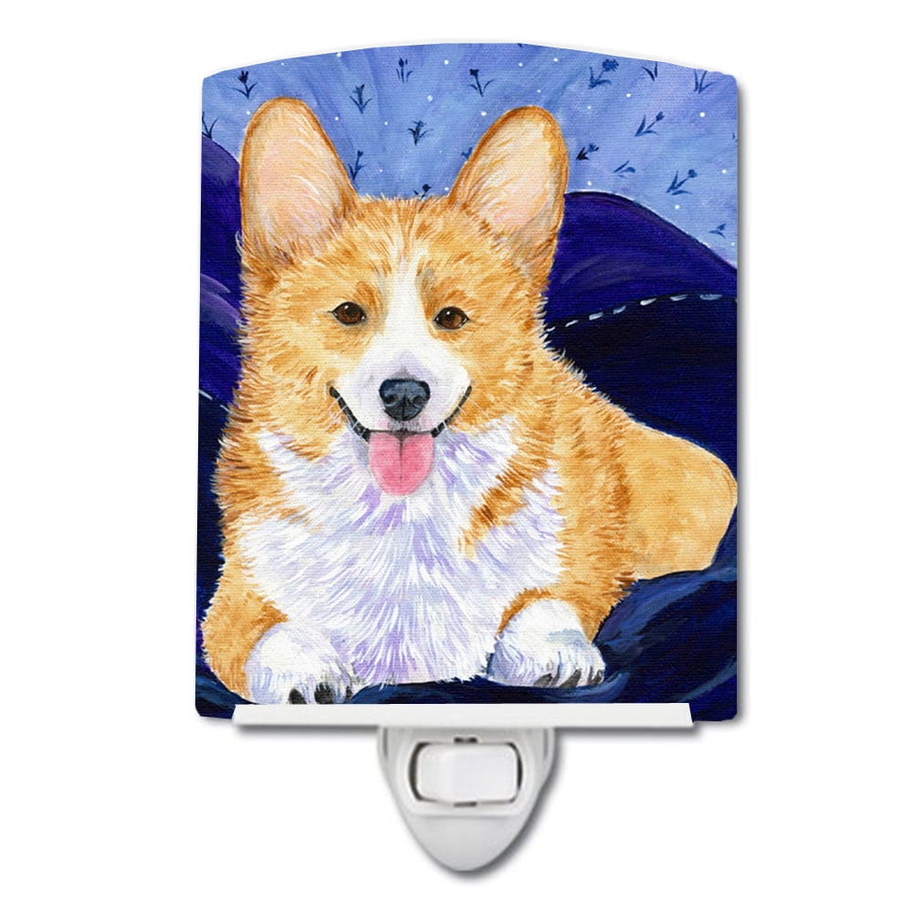 Caroline's Treasures SS8414CNL Corgi Ceramic Night Light, 6x4x3 ...