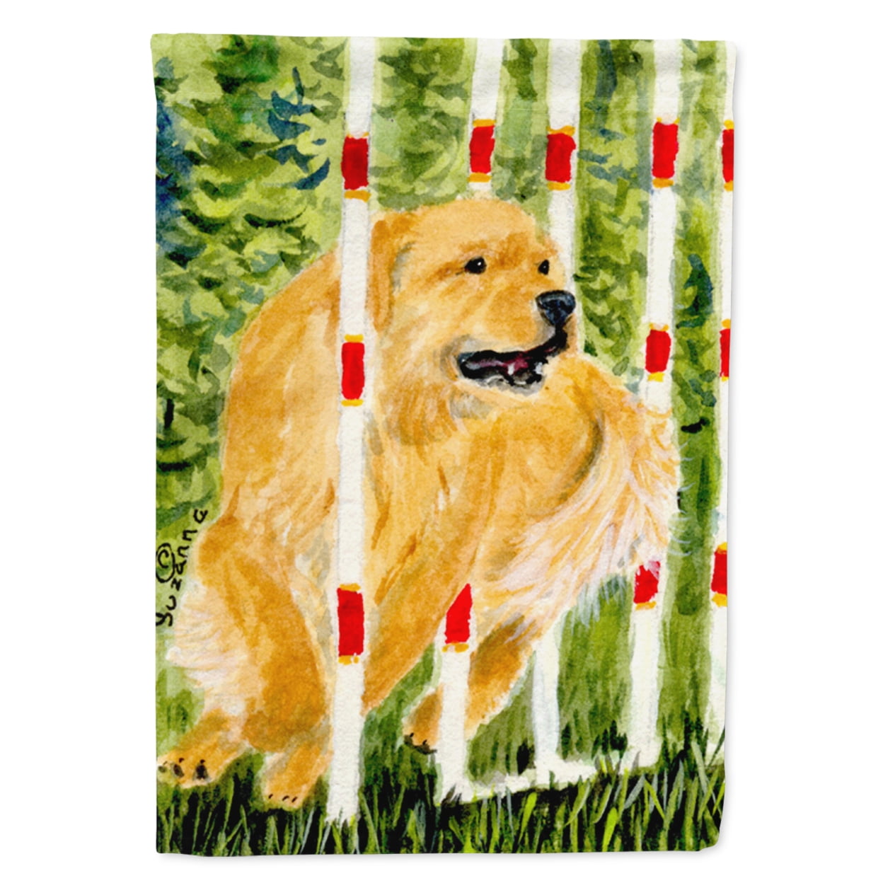 Caroline's Treasures SS8906-FLAG-PARENT Golden Retriever Flag ...