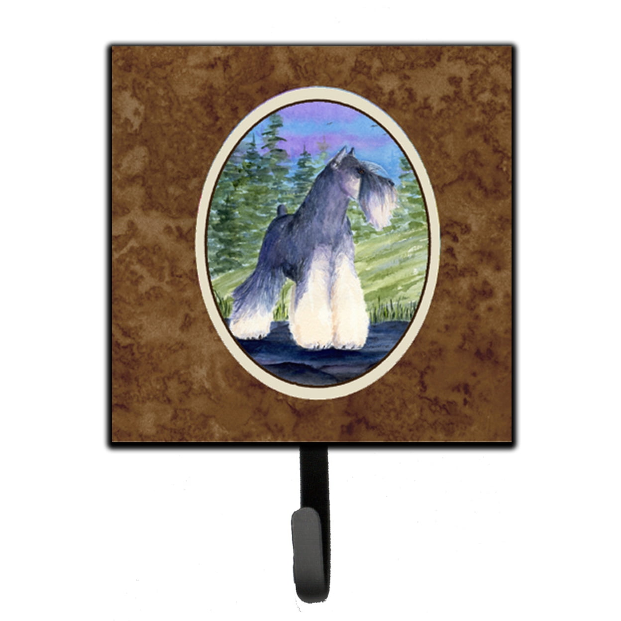 Carolines Treasures SS1061SH4 Schnauzer Leash Holder or Key Hook, Small ...