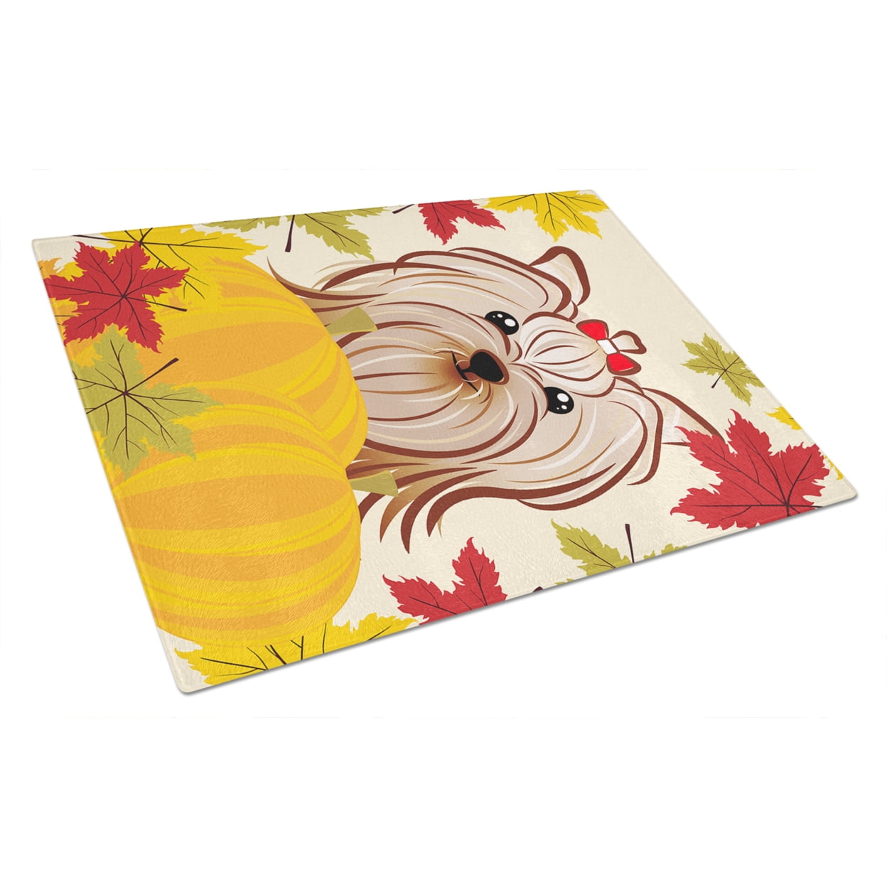 Caroline's Treasures Yorkie Yorkshire Terrier Thanksgiving Glass ...