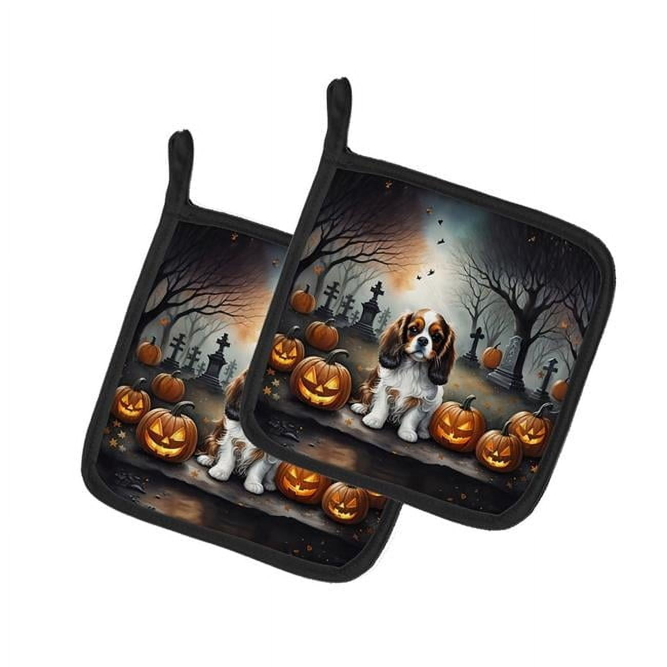 Carolines Treasures 0.3 x 7.5 x 7.5 in. Cavalier Spaniel Spooky ...