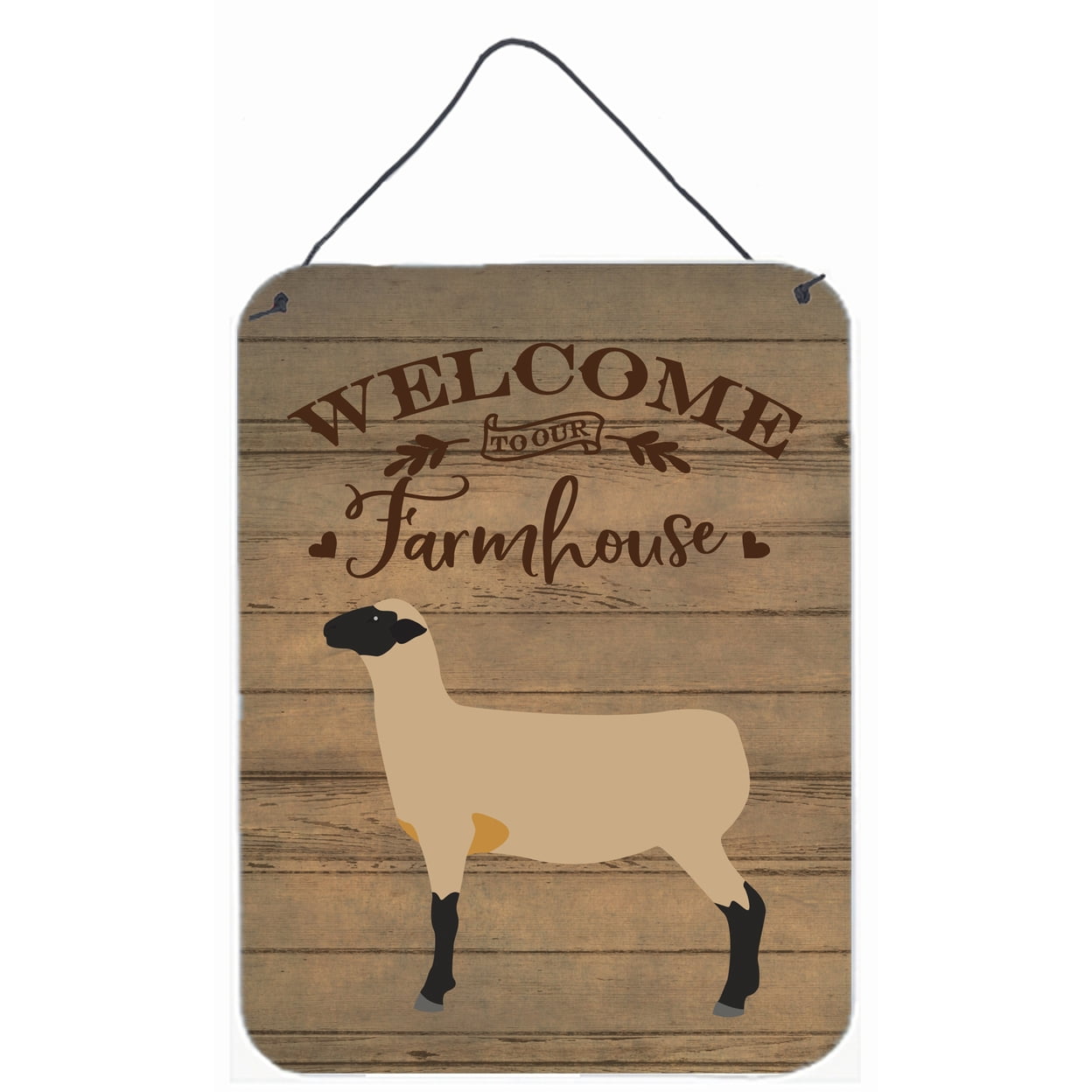 Carolines Treasures Hampshire Down Sheep Welcome Door Hanging Prints ...