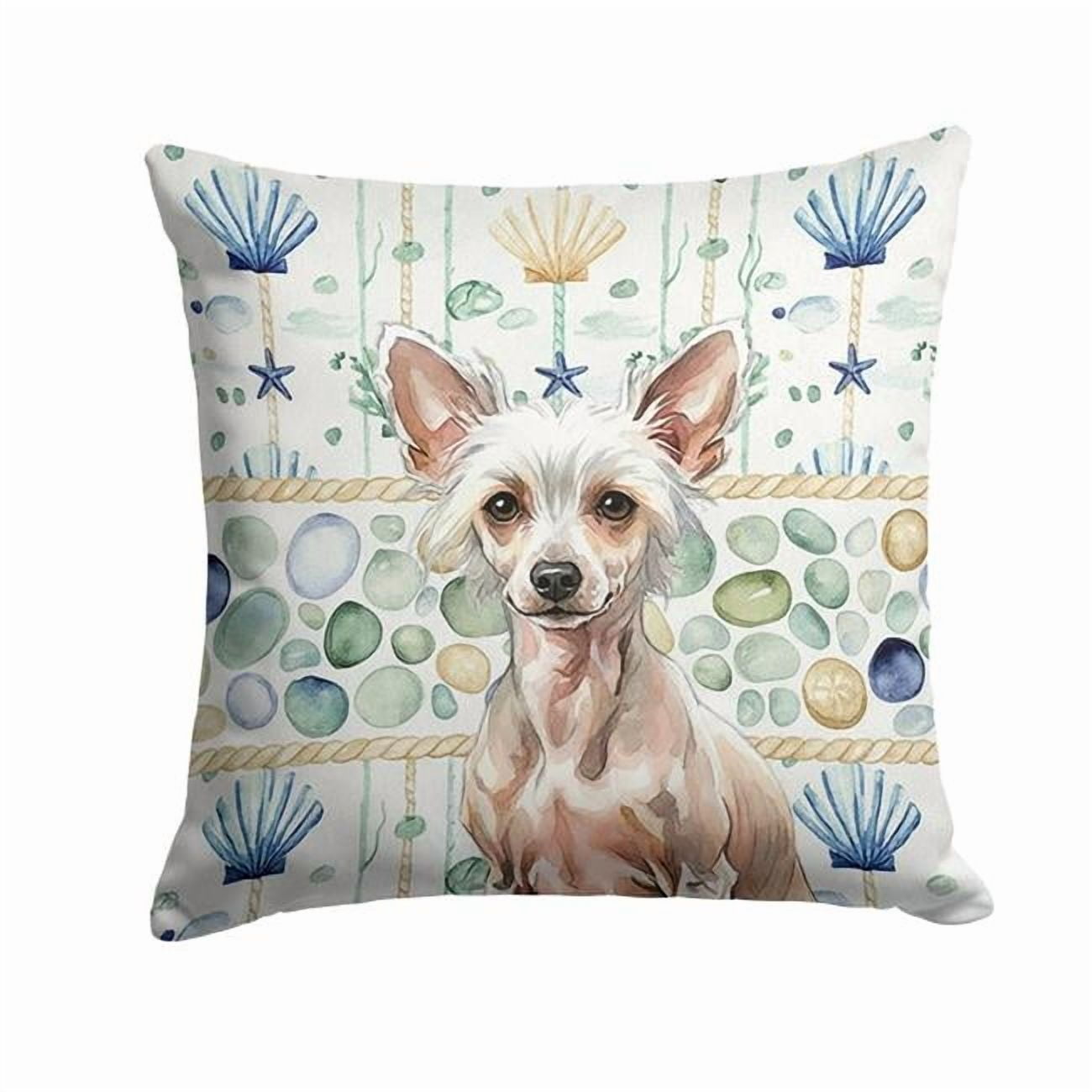 Carolines Treasures 14 x 14 in. Hairless Chinese Crested Coastal Sea ...