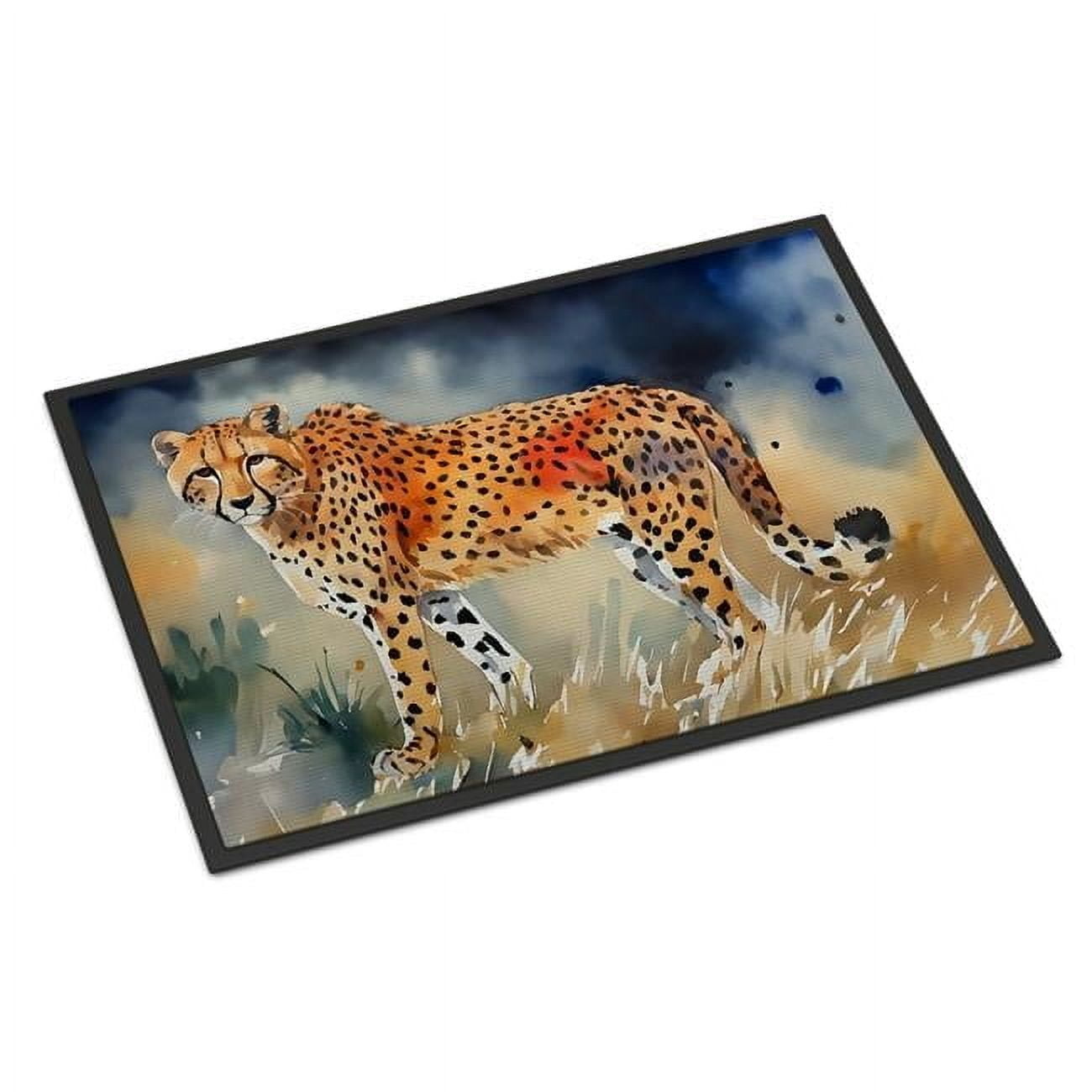 Carolines Treasures DAC2890JMAT 24 x 36 x 0.15 in. Polyester Cheetah ...