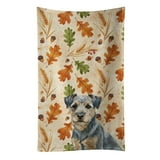 Carolines Treasures 25 x 15 in. Blue & Tan Border Terrier Heirloom Fall ...