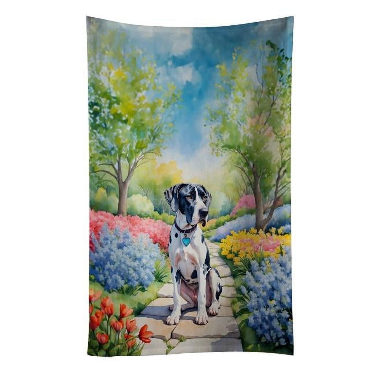 Carolines Treasures DAC6644KTWL 25 x 15 in. Great Dane Spring Path ...