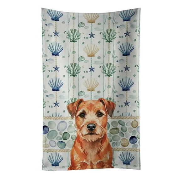 Carolines Treasures 25 x 15 in. Red Border Terrier Coastal Sea Glass ...