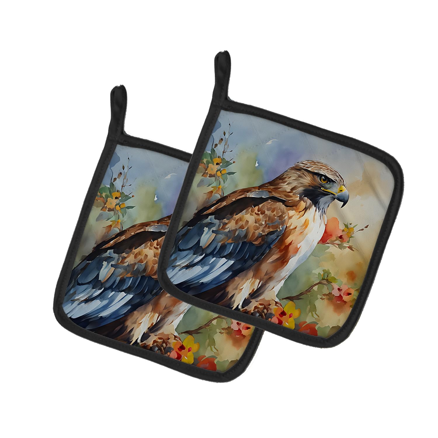 Carolines Treasures 7.5 x 7.5 in. Hawk Pot Holders - Set of 2 - Walmart.com