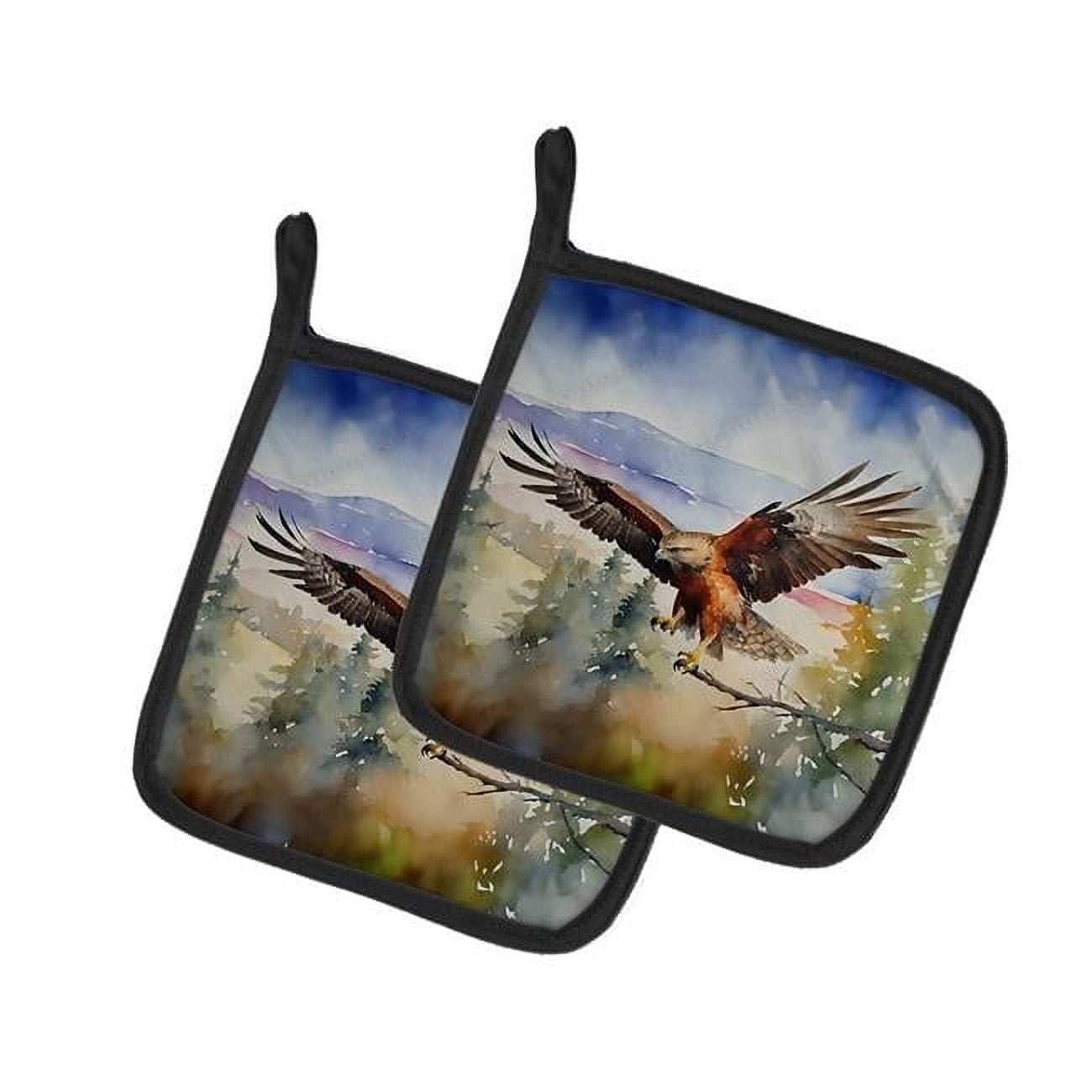 Carolines Treasures 7.5 x 7.5 in. Hawk Pot Holders - Set of 2 - Walmart.com