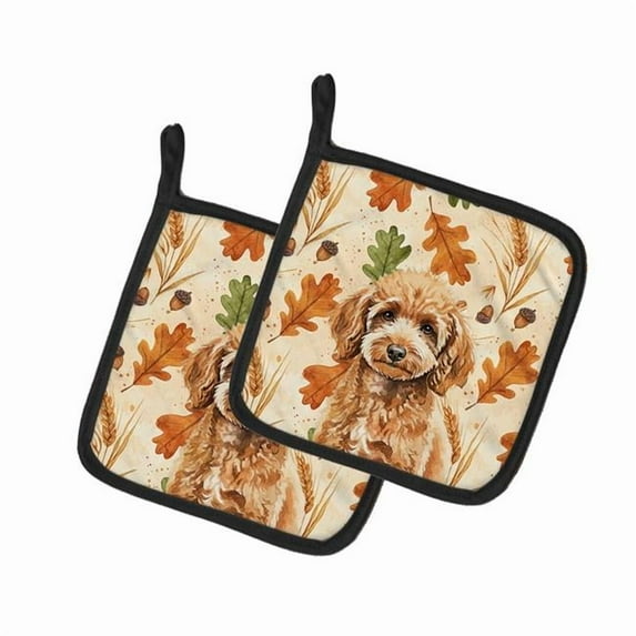 Carolines Treasures 7.5 x 7.5 in. Miniature Apricot Poodle Heirloom ...