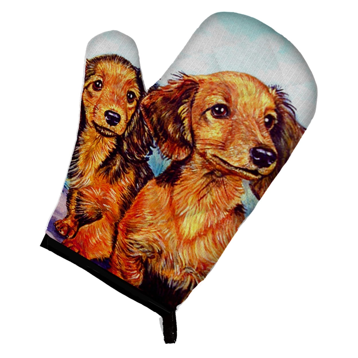 Carolines Treasures 7022OVMT Long Hair Red Dachshund Two Peas Oven Mitt, Large, multicolor ...