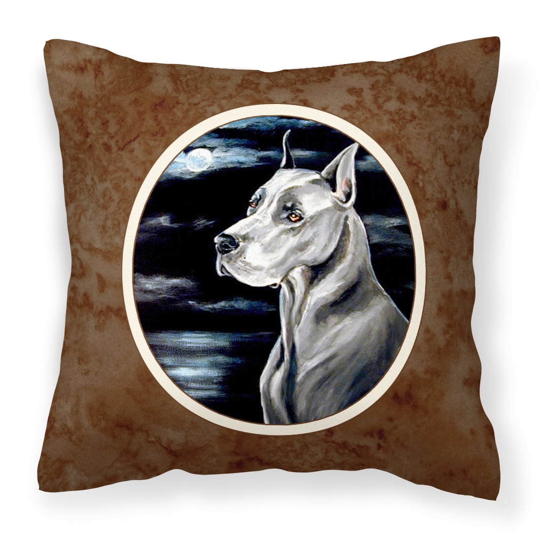 Carolines Treasures 7067PW1414 Great Dane Moonlight Fabric Decorative ...
