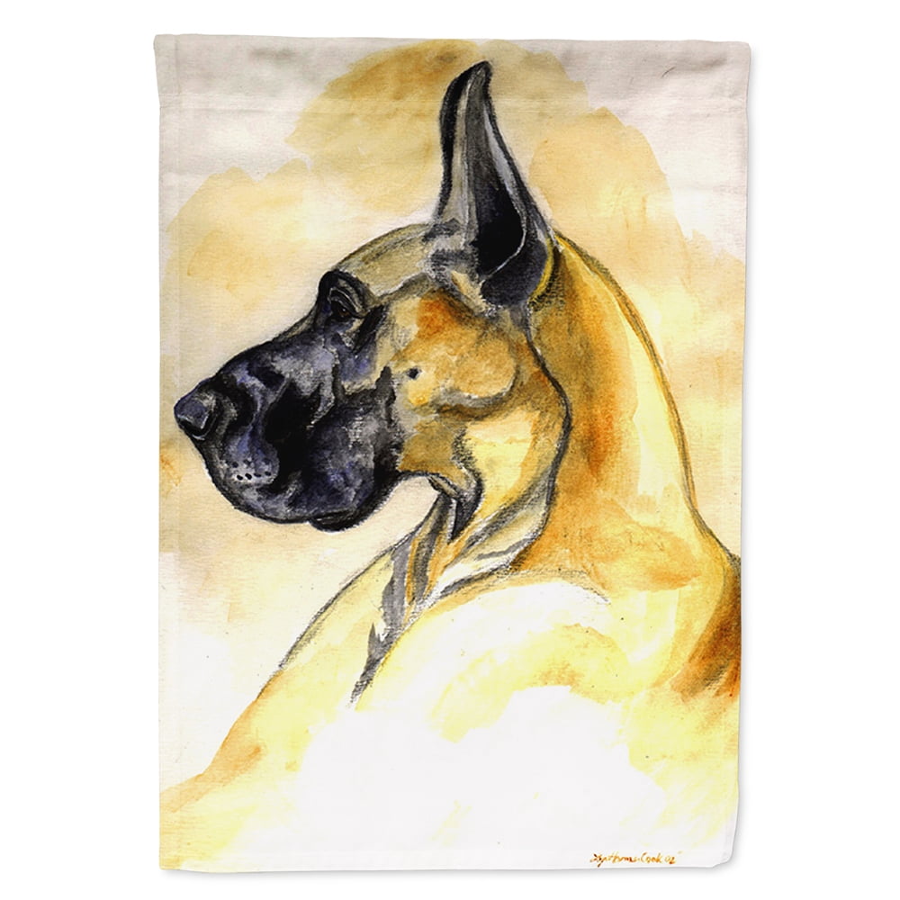 Carolines Treasures 7071-FLAG-PARENT Fawn Great Dane Flag multicolor ...