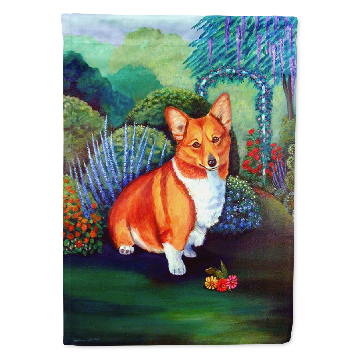 Carolines Treasures 7118-FLAG-PARENT Pembroke Corgi Flag multicolor ...