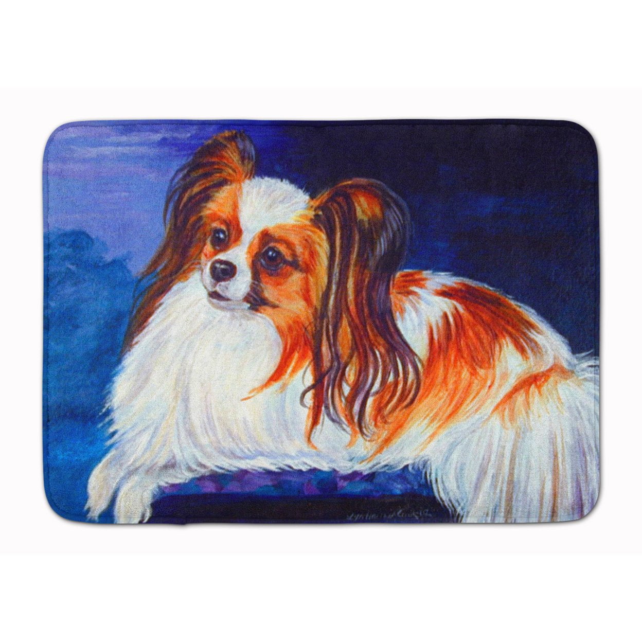 Carolines Treasures 7127RUG Papillon Machine Washable Memory Foam Mat ...