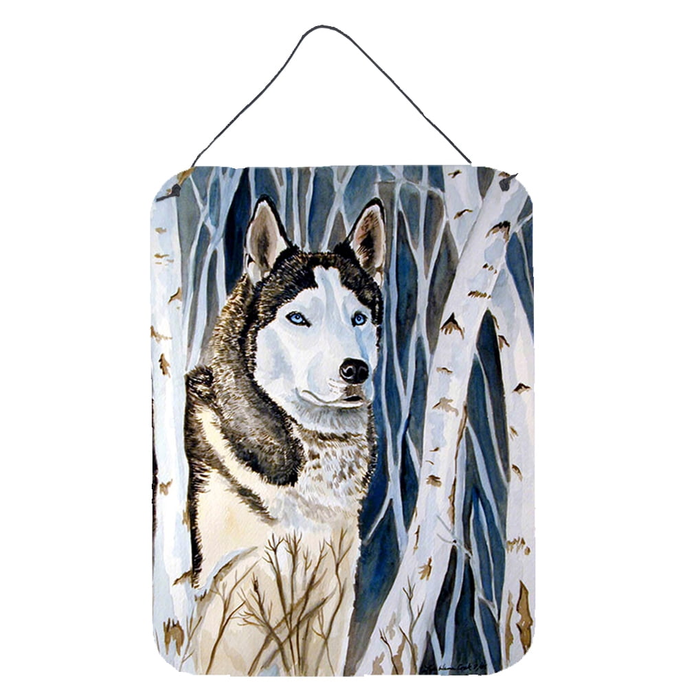 Carolines Treasures 7137DS1216 Siberian Husky Wall or Door Hanging ...