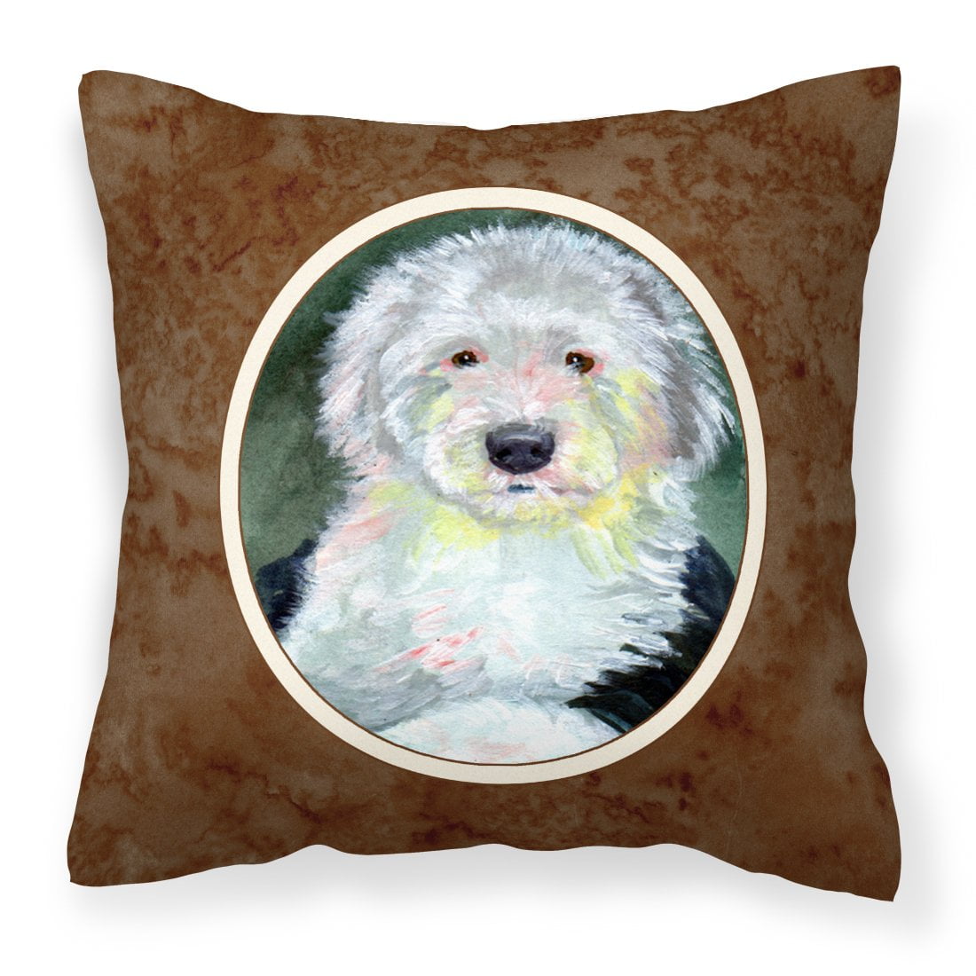 Carolines Treasures 7252PW1414 Old English Sheepdog Fabric Decorative ...