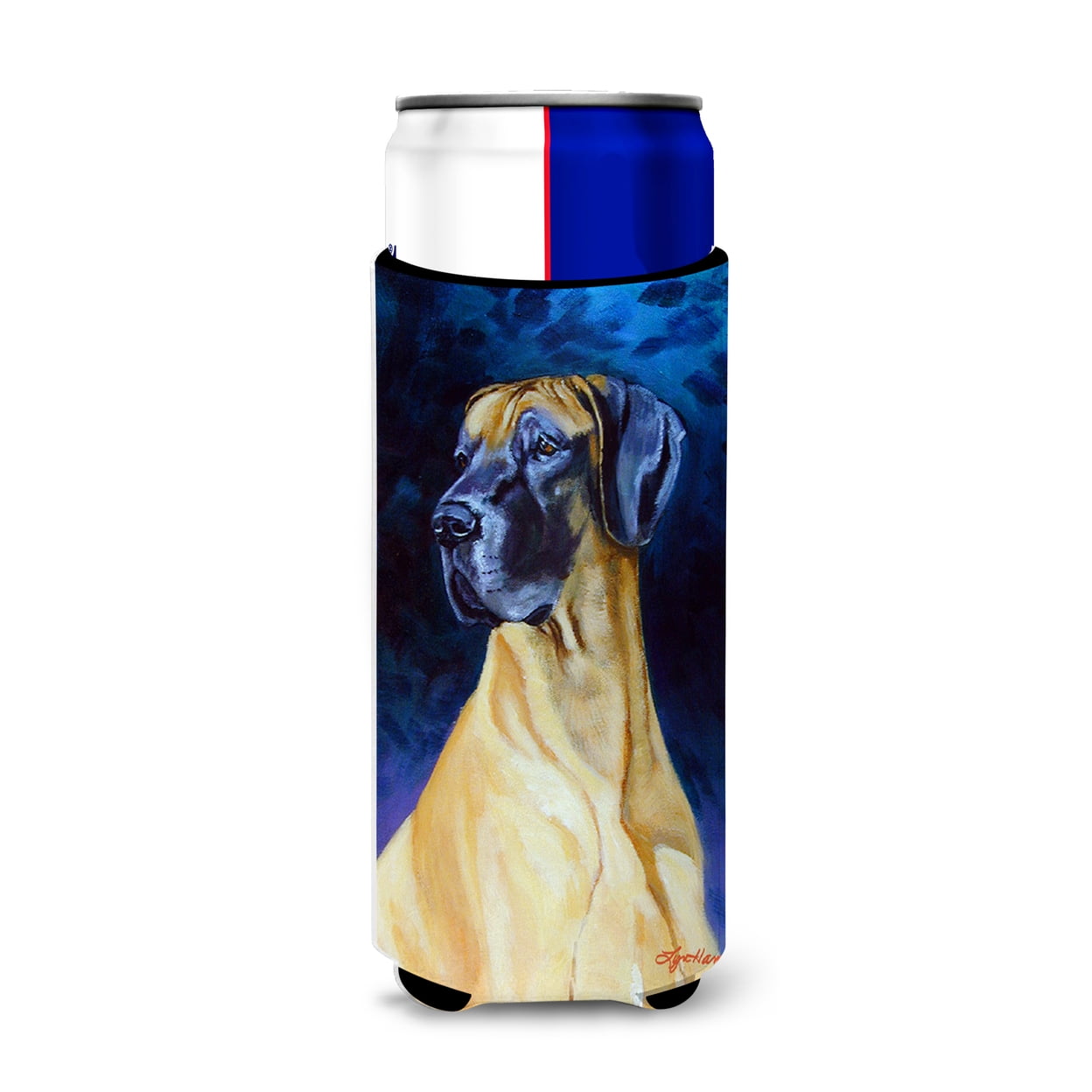 Carolines Treasures 7277MUK Great Dane Ultra Hugger for slim cans Slim ...