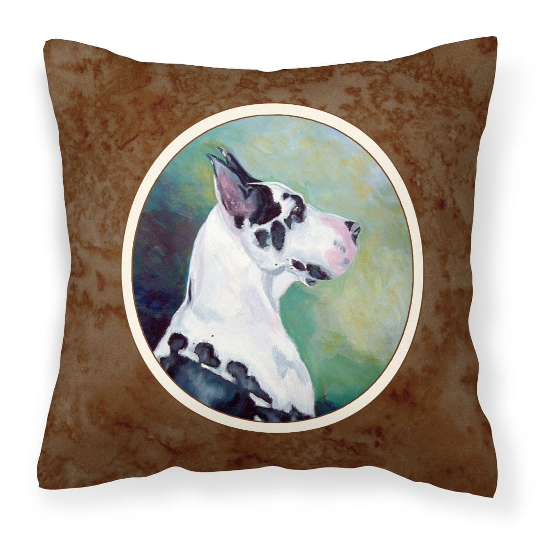 Carolines Treasures 7278PW1414 Harlequin Great Dane Fabric Decorative ...