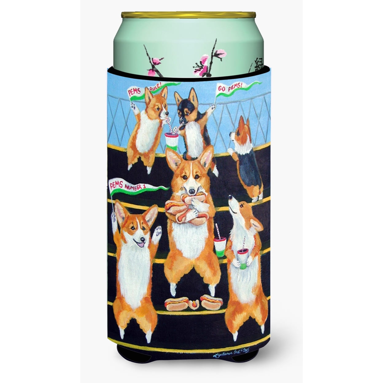 Carolines Treasures 7286TBC Go Team Corgi Pembroke Tall Boy Hugger Tall ...
