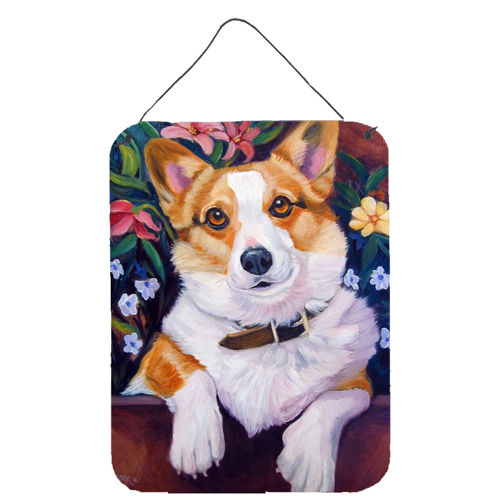 Carolines Treasures 7362DS1216 Can I help you Corgi Wall or Door ...