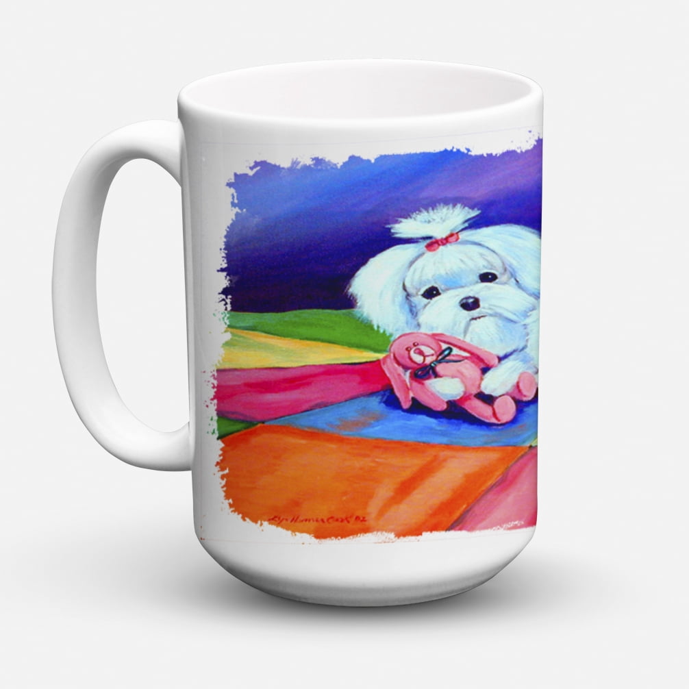 Carolines Treasures 7515CM15 Maltese Coffee Mug 15 oz 15 ounce ...