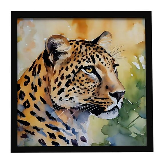 Carolines Treasures 8 x 8 in. Leopard Framed Metal Print - Walmart.com