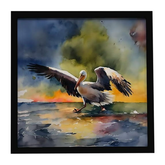 Carolines Treasures 8 x 8 in. Pelican Framed Metal Print - Walmart.com