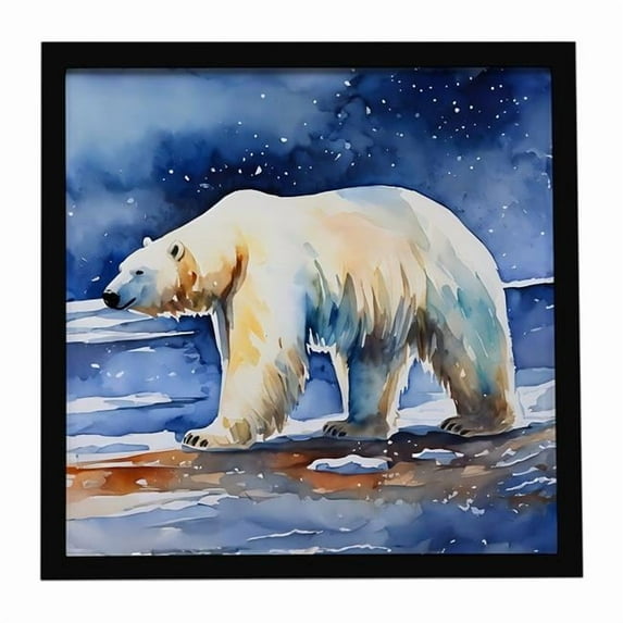 Carolines Treasures 8 x 8 in. Polar Bear Framed Metal Print - Walmart.com