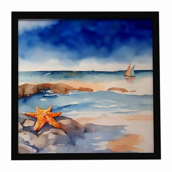 Carolines Treasures 8 x 8 in. Starfish Framed Metal Print - Walmart.com