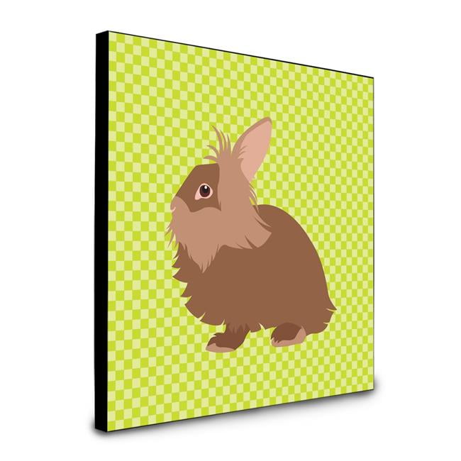 Carolines Treasures BB7786UP88 8 x 8 x 0.625 in. Lionhead Rabbit Green ...