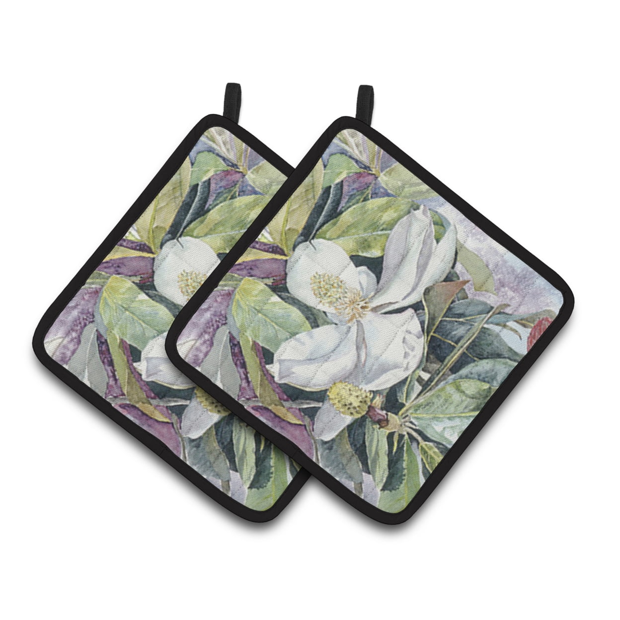 Carolines Treasures 8004PTHD Flower - Magnolia Pair of Pot Holders, 7 ...