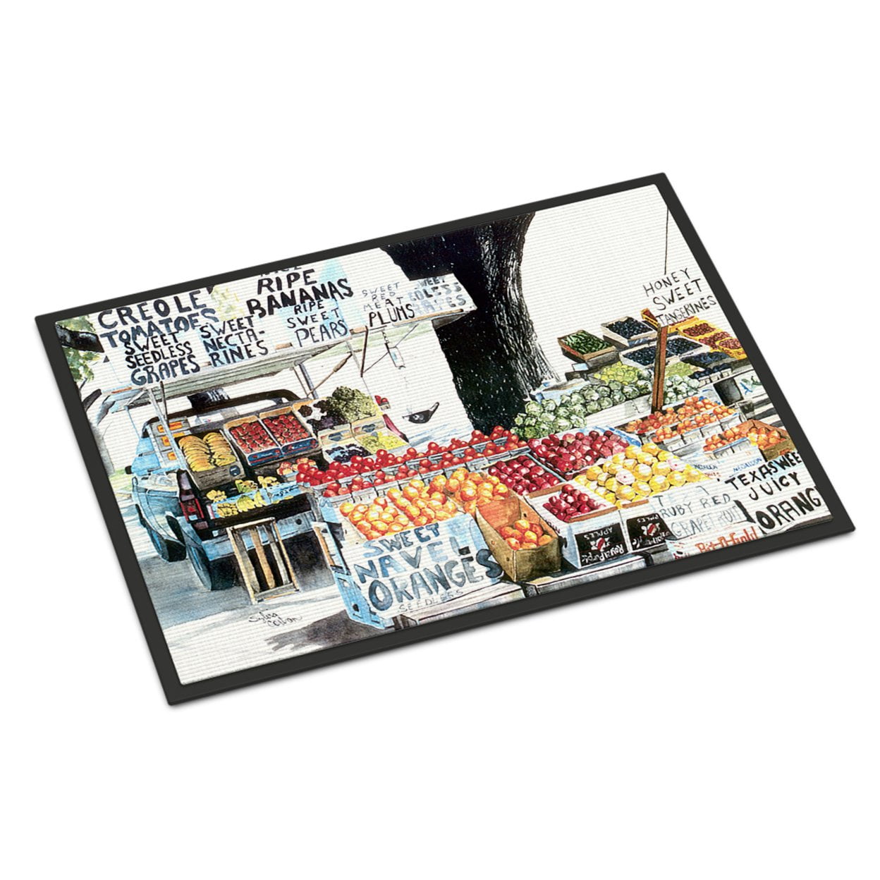 Carolines Treasures 8054-MAT Fruit Stand Doormat 18x27 27"L x 18"W ...