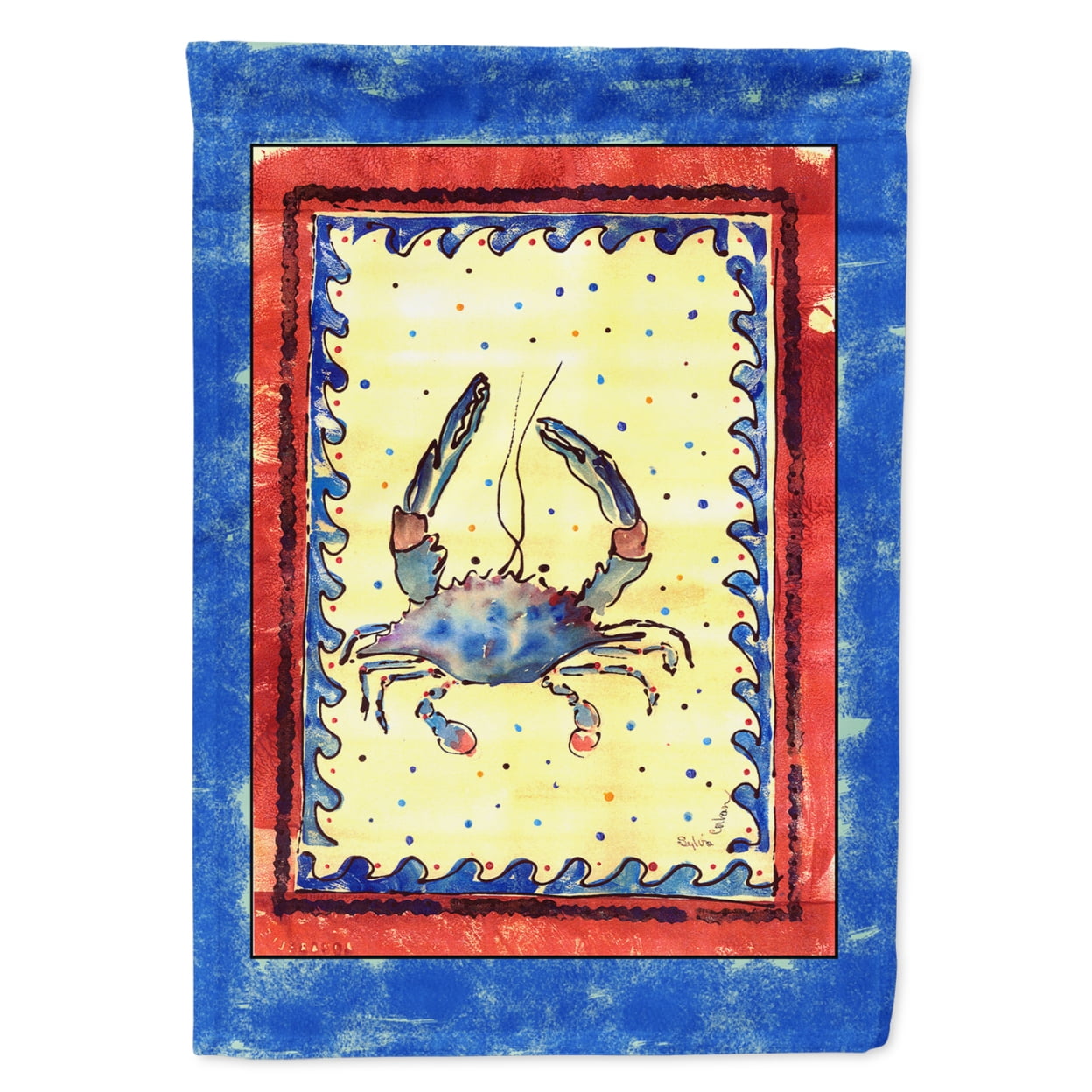 Carolines Treasures 8093-FLAG-PARENT Crab Flag multicolor - Walmart.com