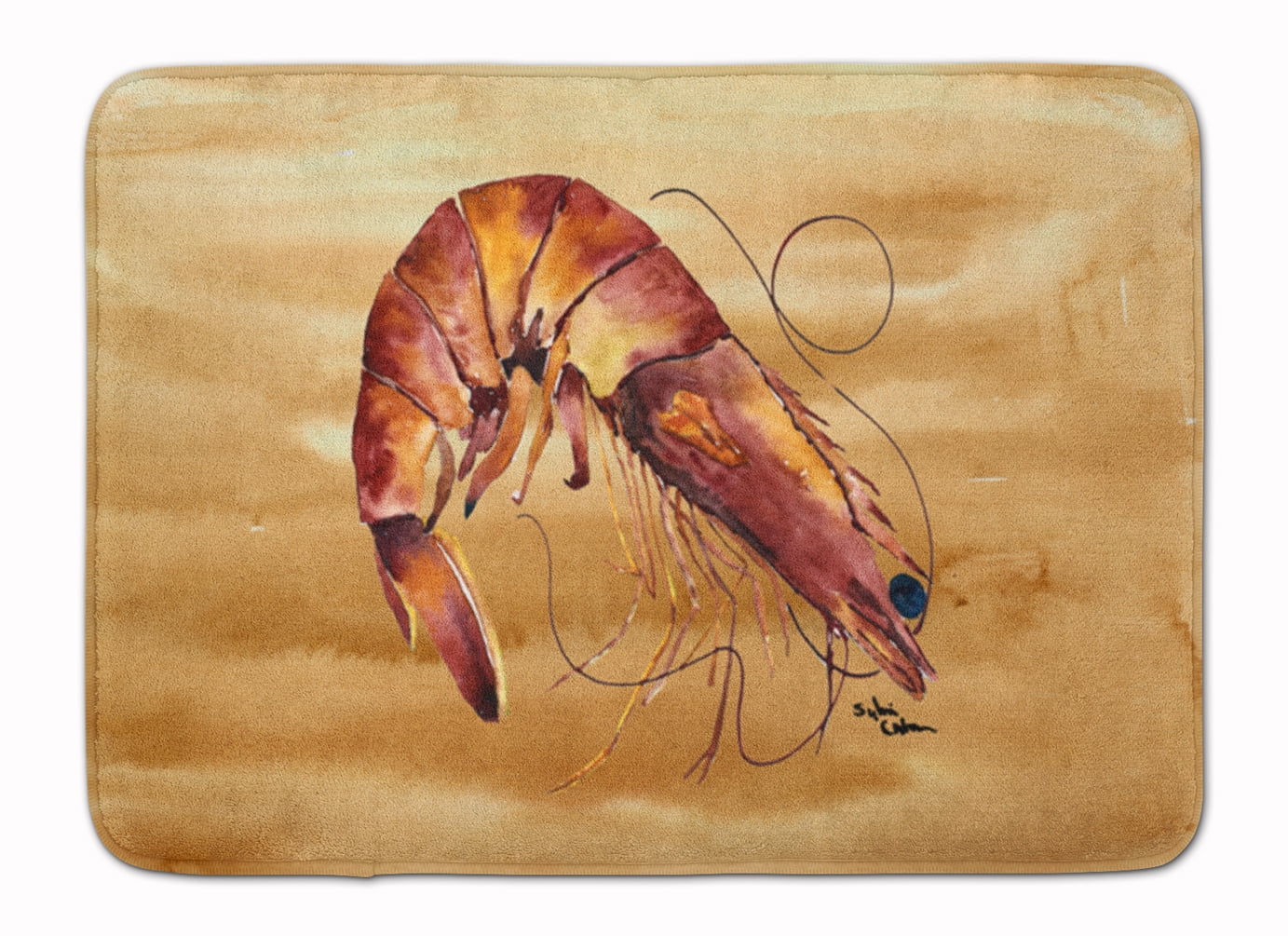 Carolines Treasures 8161-RUG Shrimp Machine Washable Memory Foam Mat ...