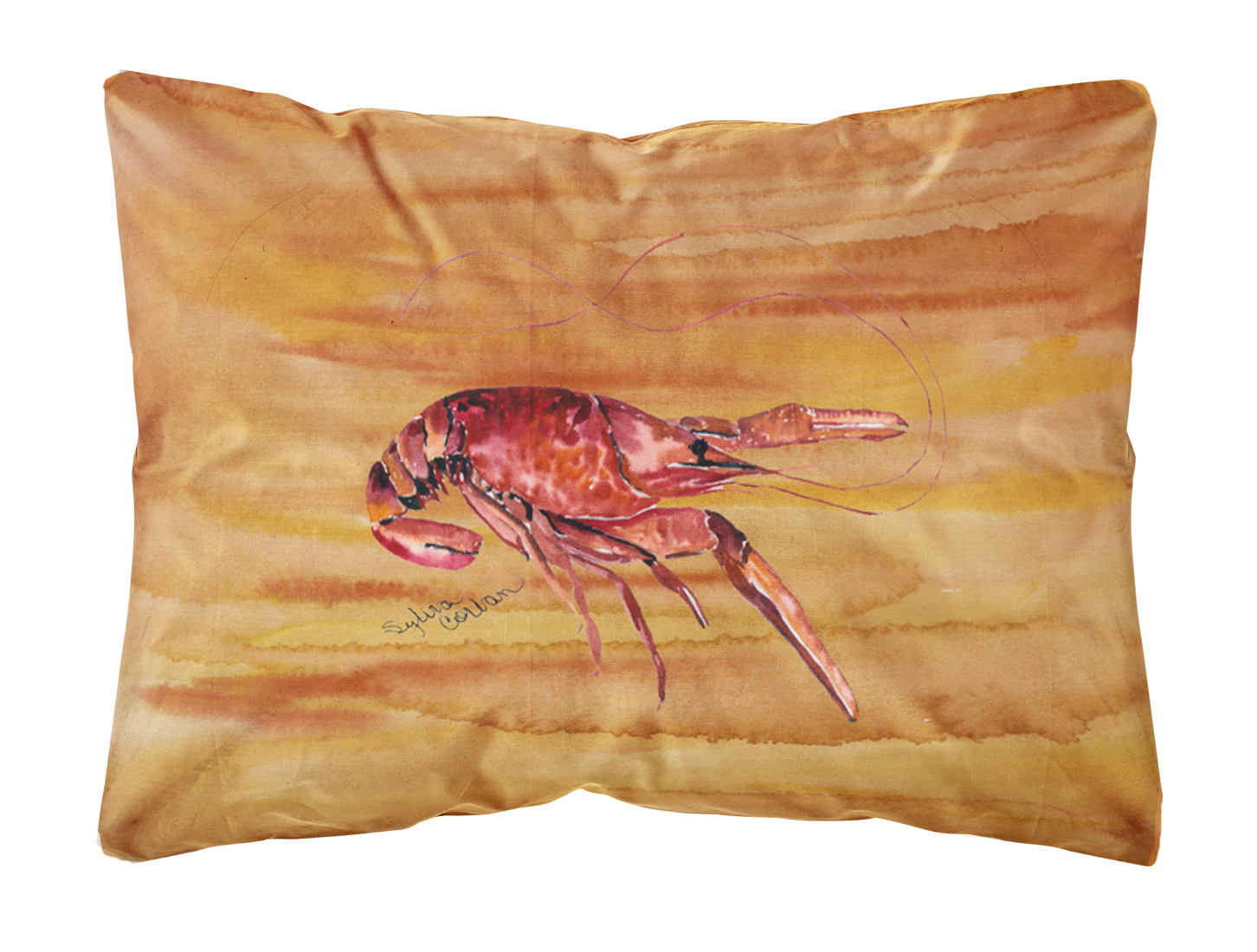 Carolines Treasures 8232PW1216 Crawfish Canvas Fabric Decorative Pillow ...
