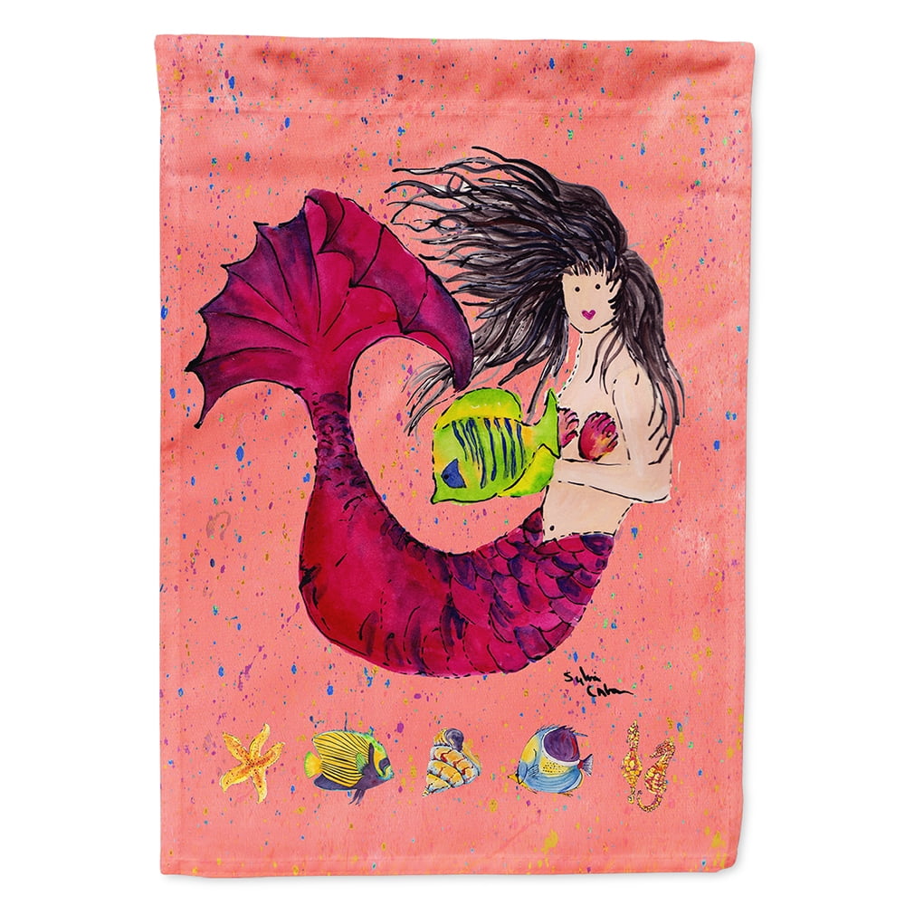 Carolines Treasures 8338-FLAG-PARENT Mermaid Flag multicolor - Walmart.com