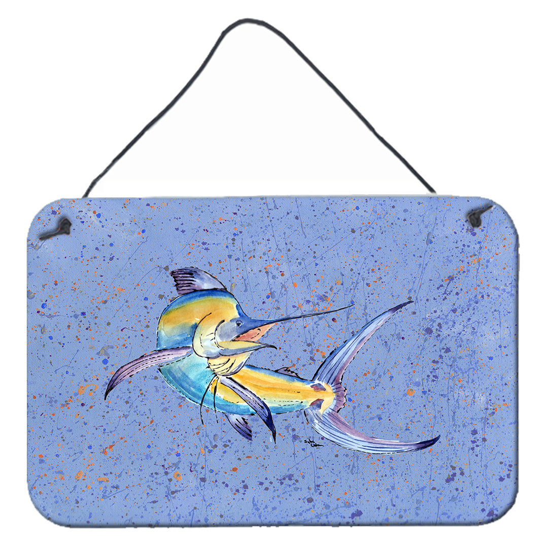Carolines Treasures 8350DS812 Blue Marlin Wall or Door Hanging Prints ...