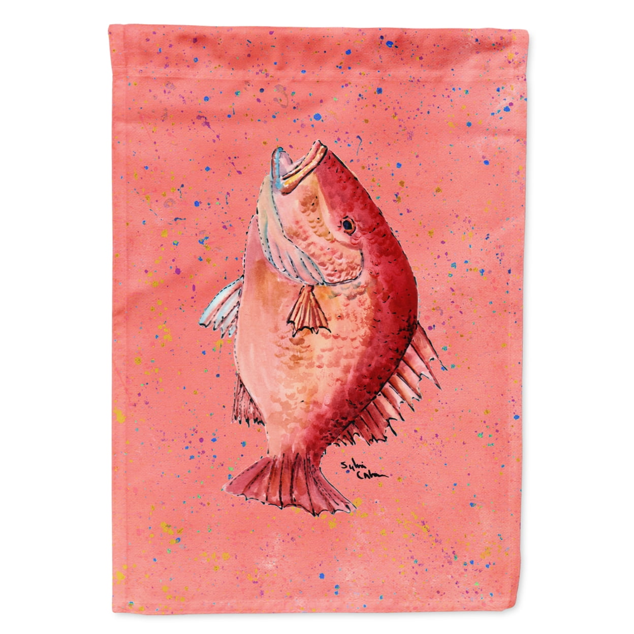 Carolines Treasures 8351-FLAG-PARENT Fish Strawberry Snapper Flag ...