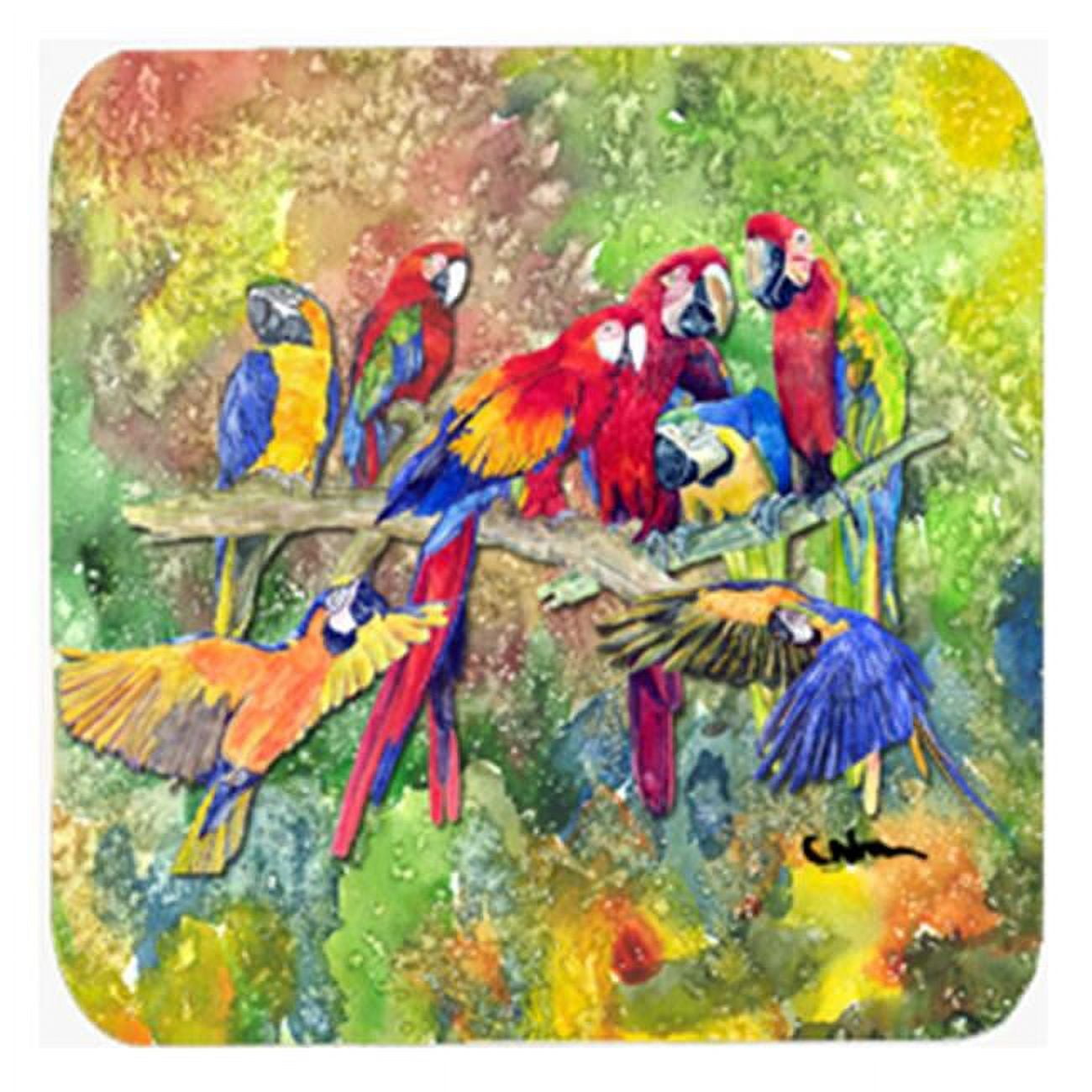 Carolines Treasures 8600FC Parrot Foam Coasters- Set Of 4 - Walmart.com
