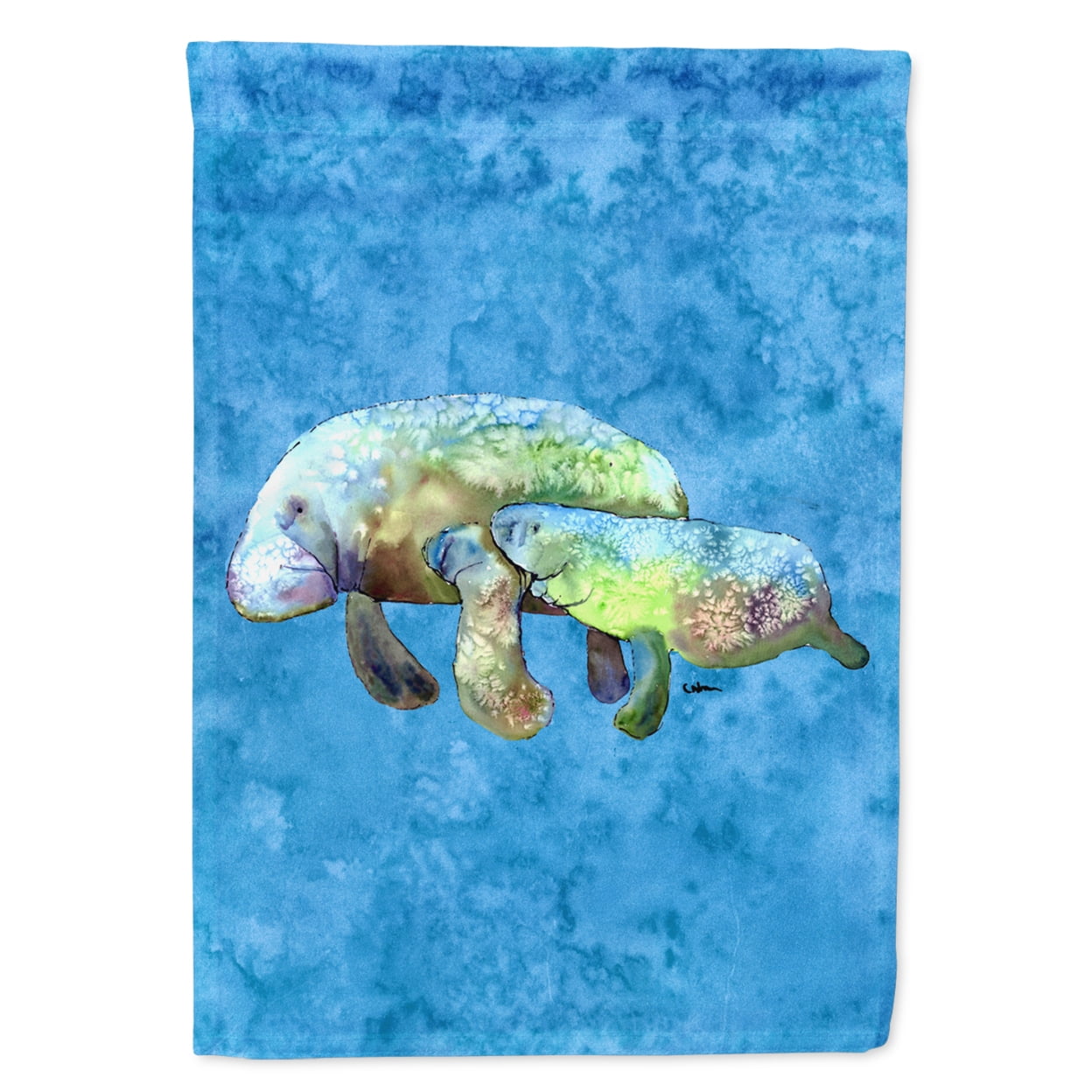 Carolines Treasures 8660-FLAG-PARENT Manatee Flag multicolor - Walmart.com