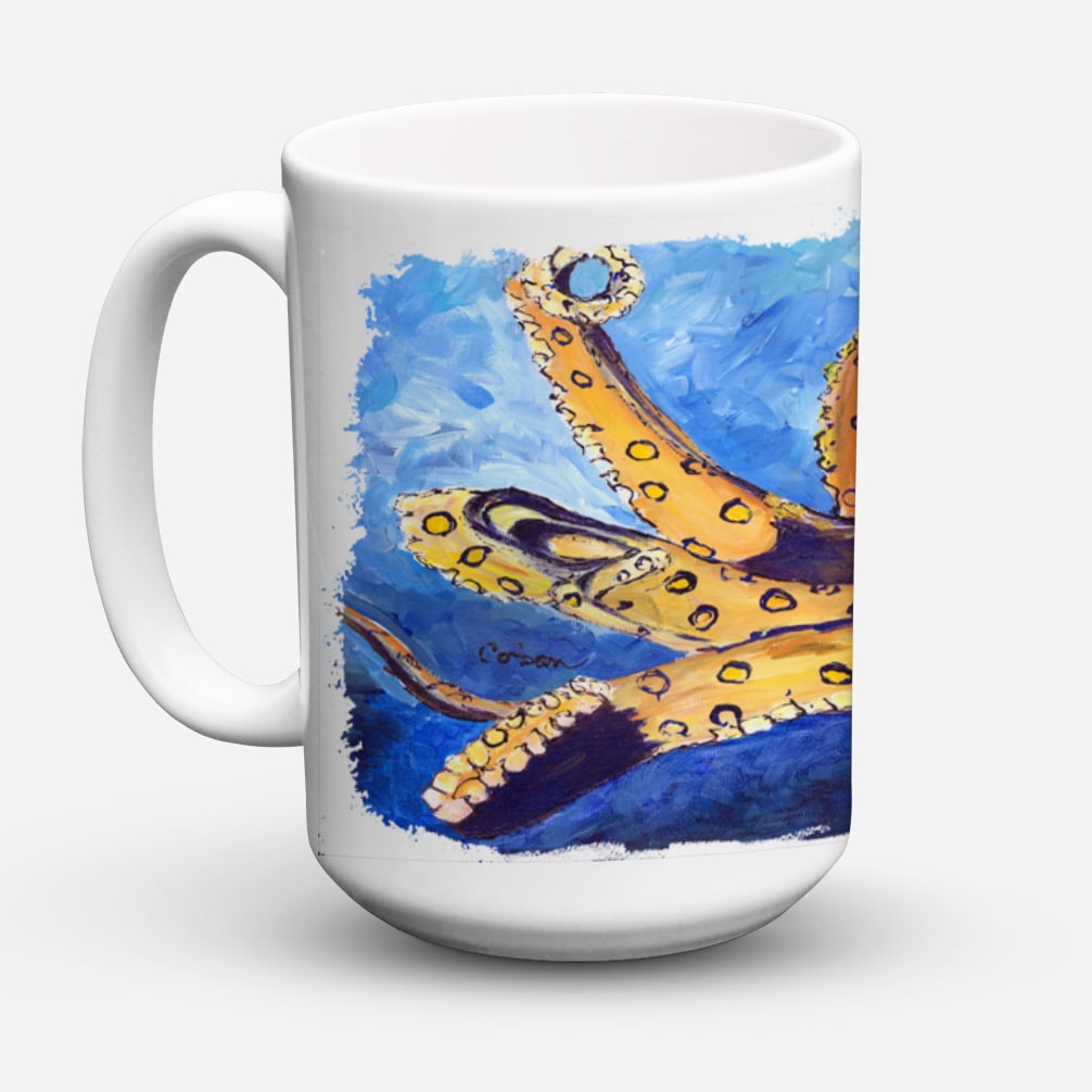 Octopus Coffee Mug 15 oz - Walmart.com