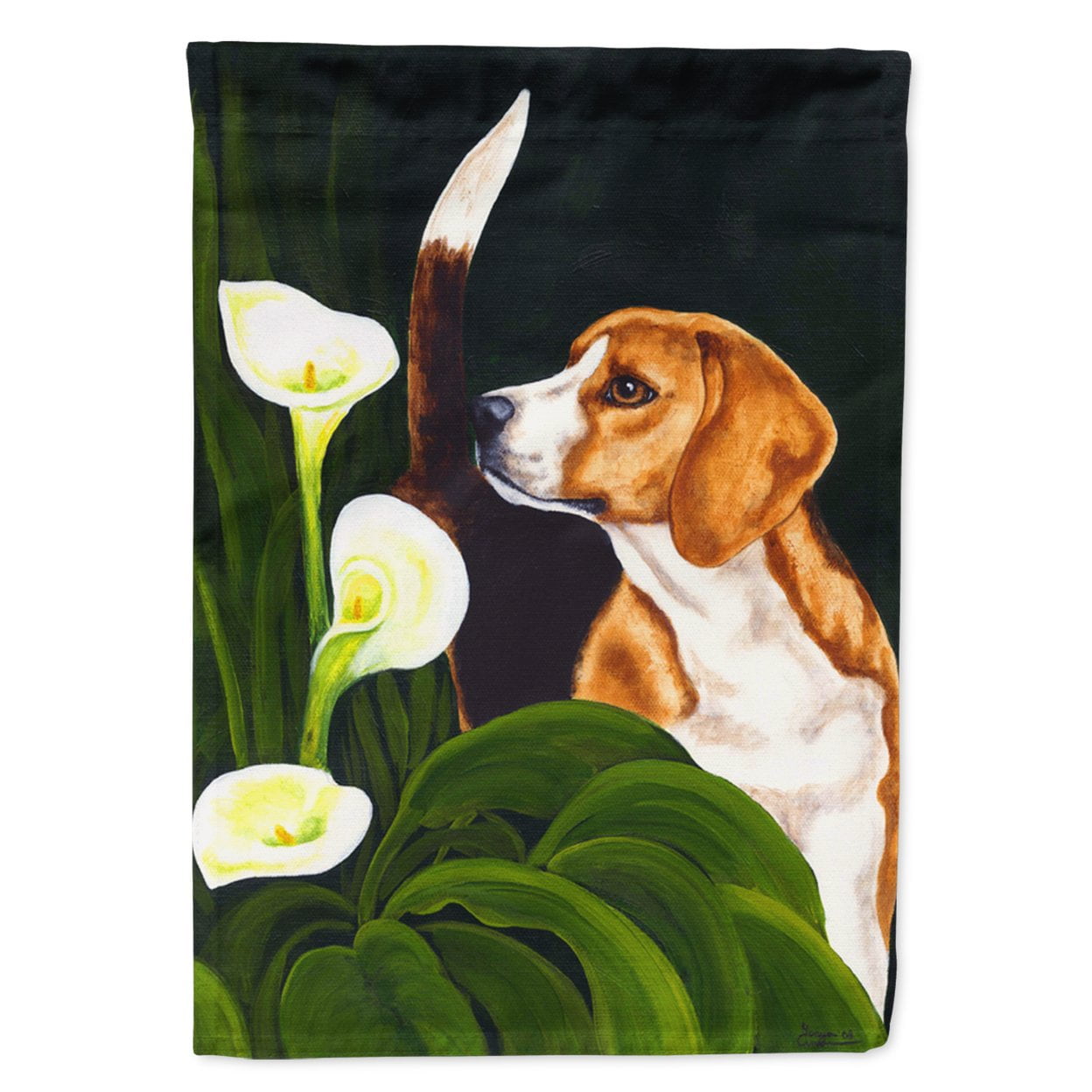 Beagle Lillies Garden Flag - Walmart.com