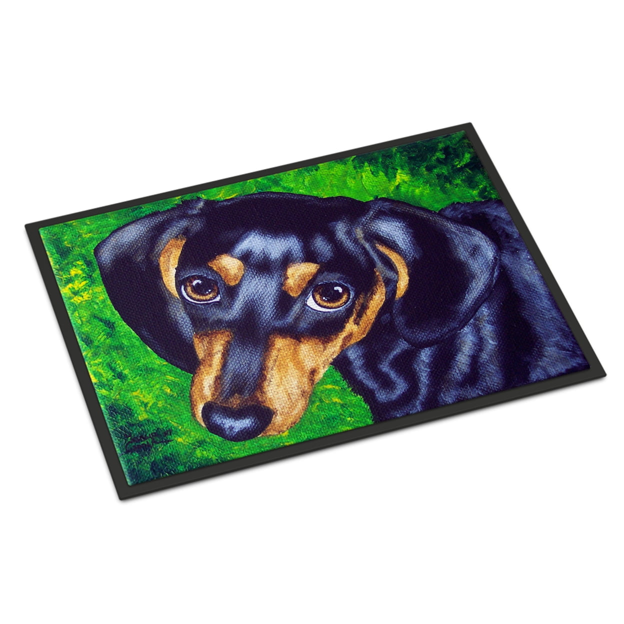 Carolines Treasures AMB1173MAT Tootsie Dachshund Door Mat Indoor Rug or ...